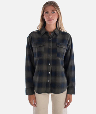 Jetty Anchor Flannel - Agave – EOS Surf Shop